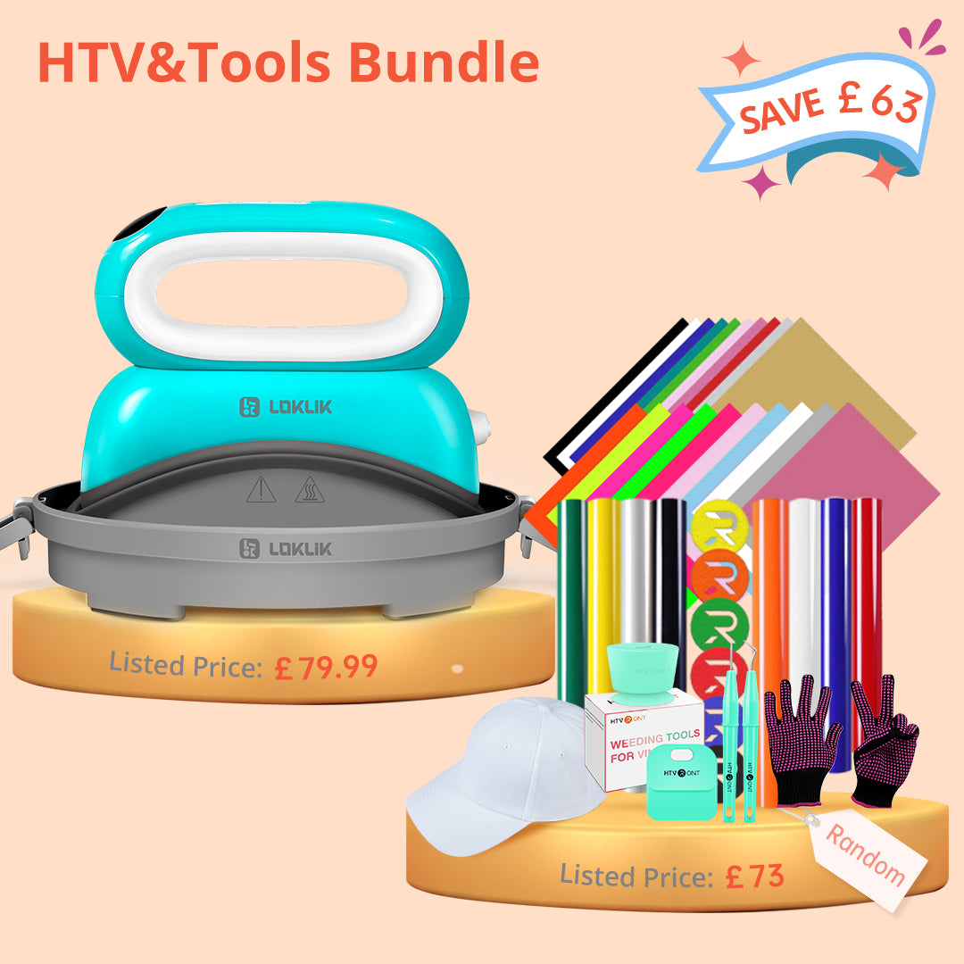 [HTV&Tools Bundle]Hat Heat Press Machine+Great Value Bundle (HTV*20+Pu ...