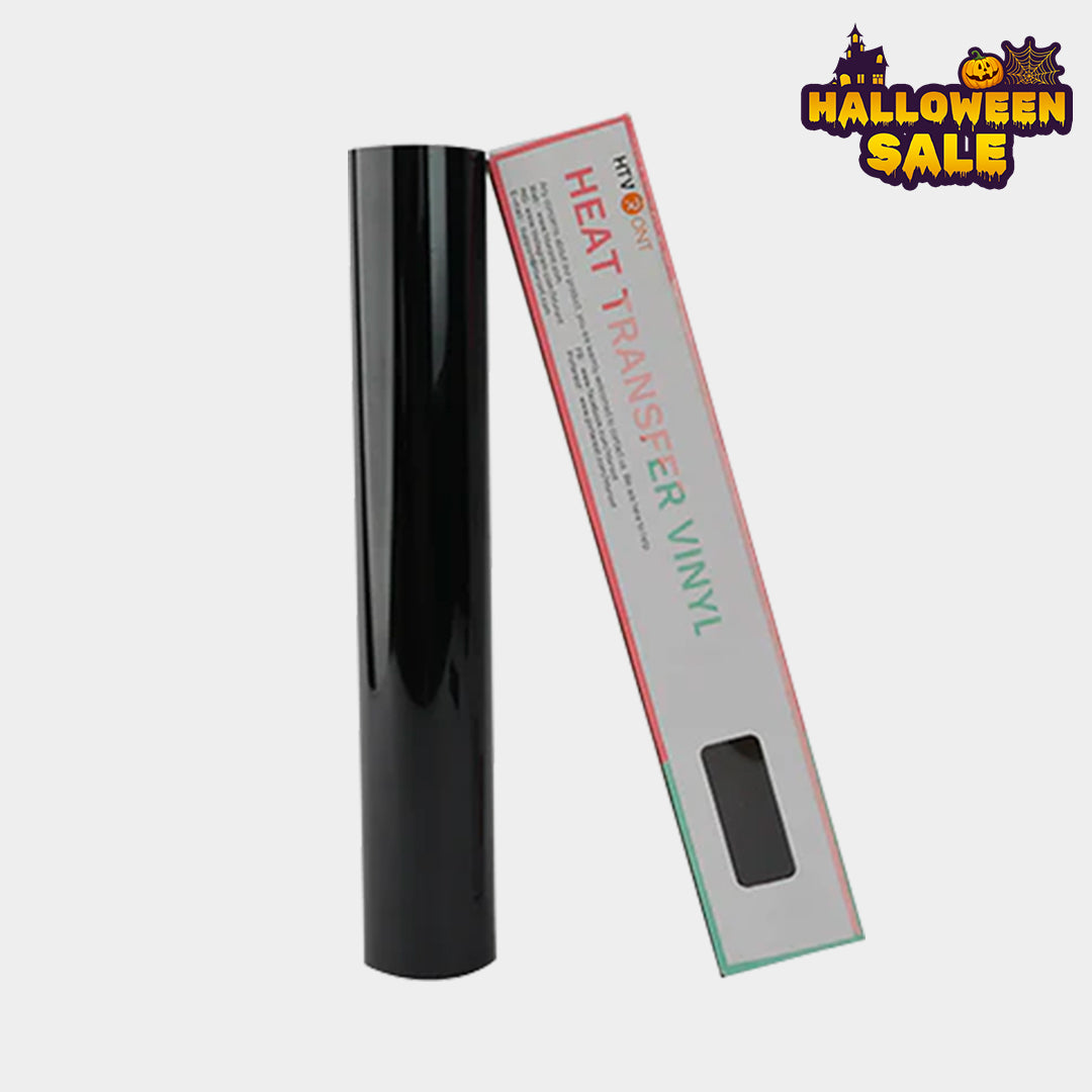 Black Iron on Vinyl | Black HTV Vinyl Roll 12" x 10 Ft – HTVRONT UK Store