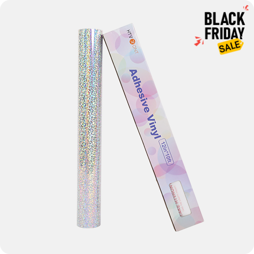 Holographic Sparkle Craft Vinyl | Permanent Glitter Vinyl Roll 12"x10 ...